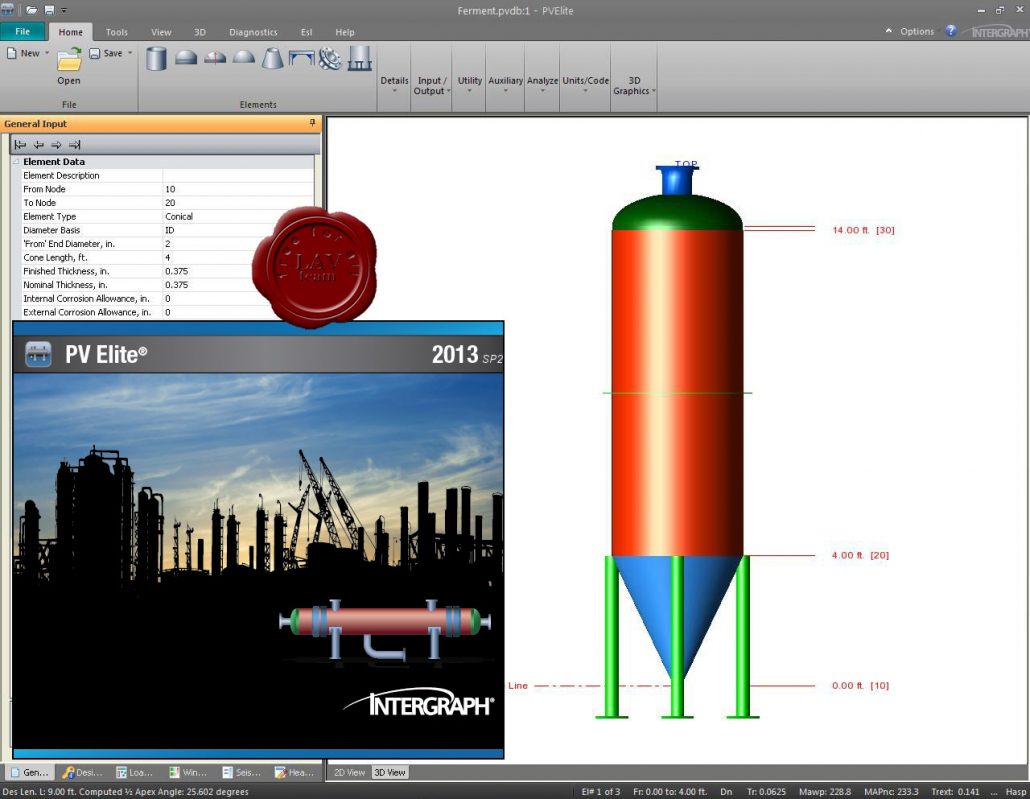 اینترگراف پی وی الایت - Intergraph PV Elite ، دانلود نرم افزار pv elite ...